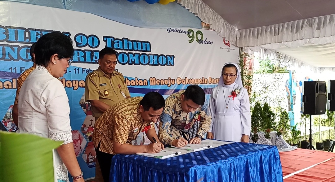 BPJS Dan RS Gunung Maria Tandatangani PKS, OD: Ini Karena Perjuangan WL